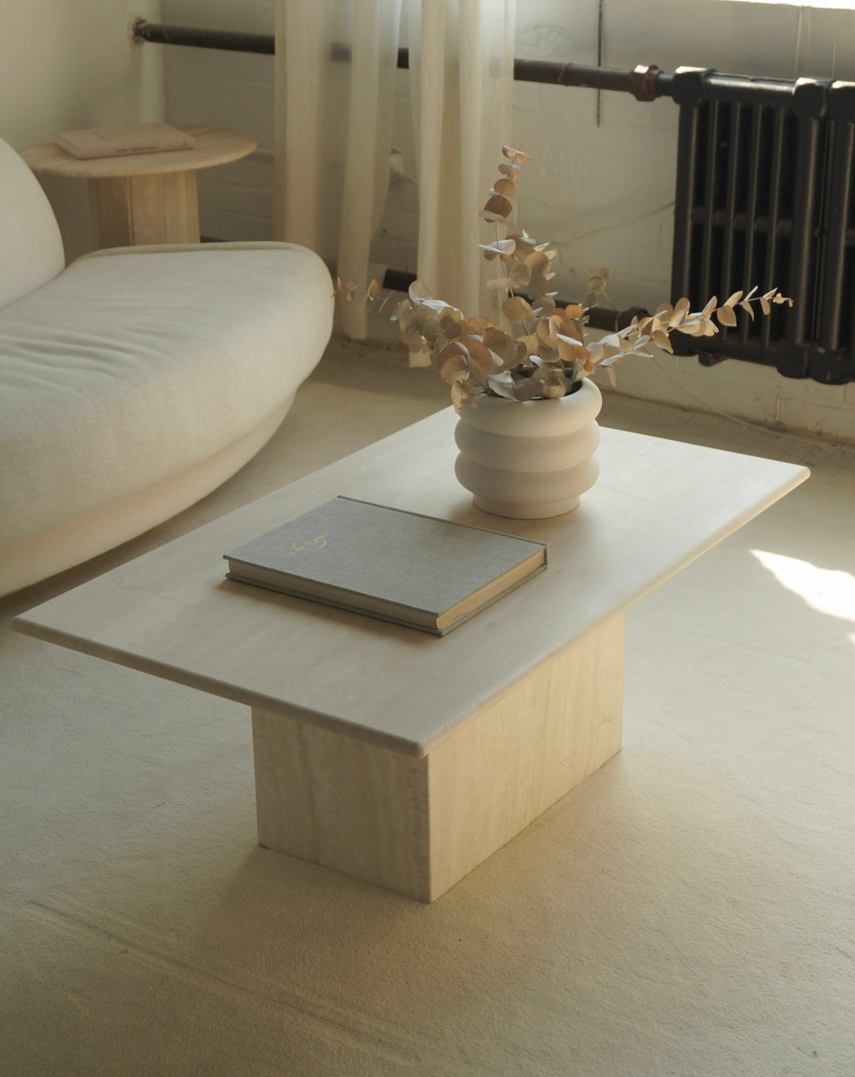 Medium Rectangular Travertine Coffee Table– The 365 Studio