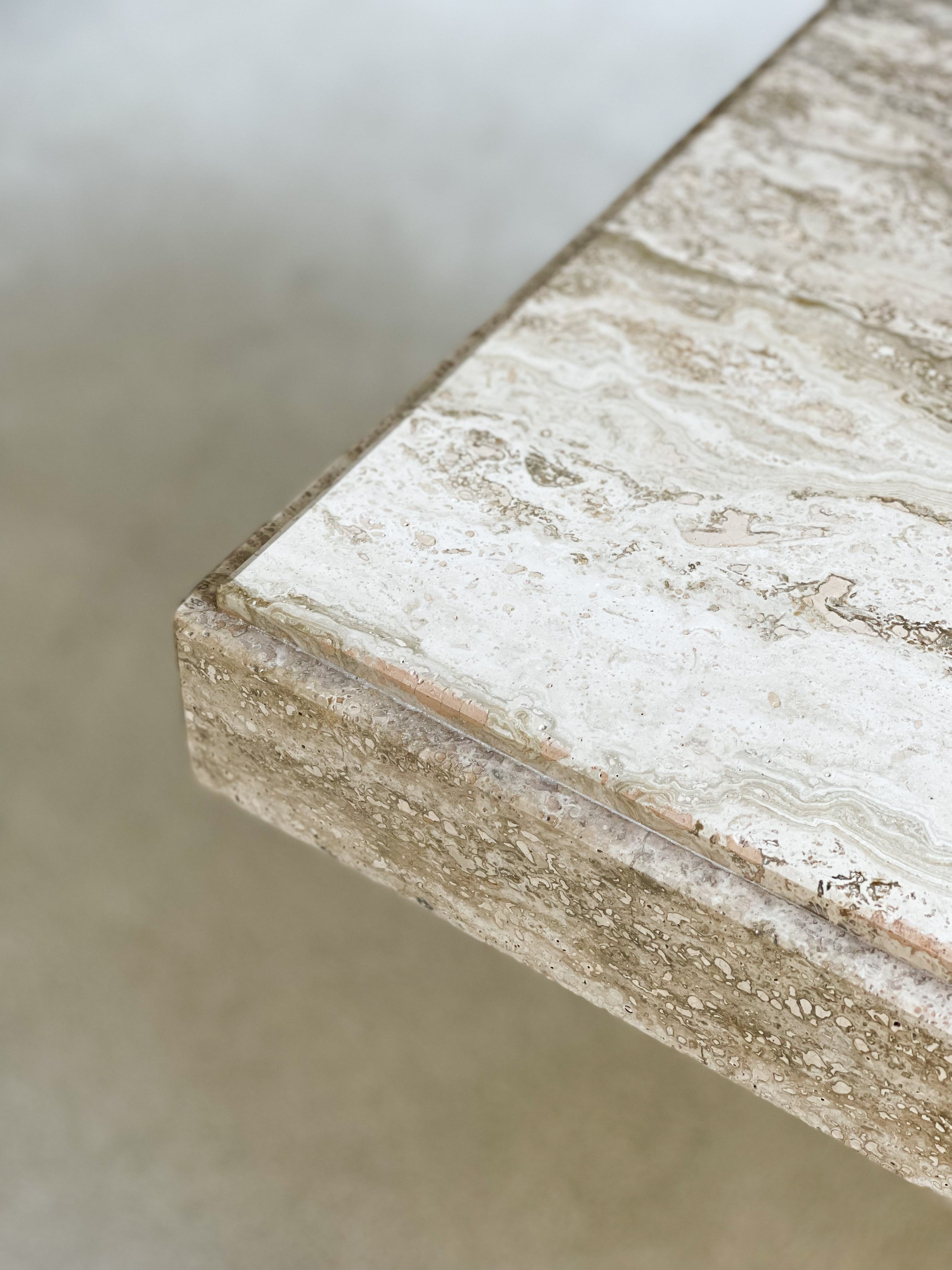 Rectangular Travertine Coffee Table– The 365 Studio