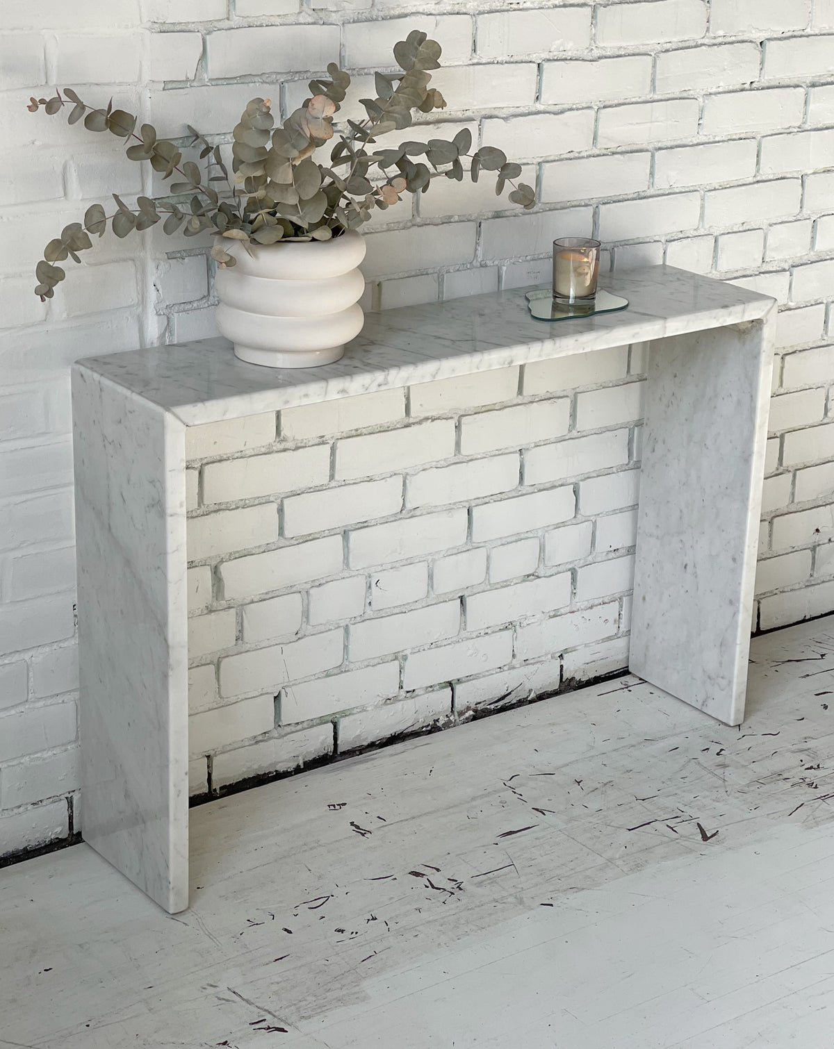 Carrara Waterfall Console Table– The 365 Studio