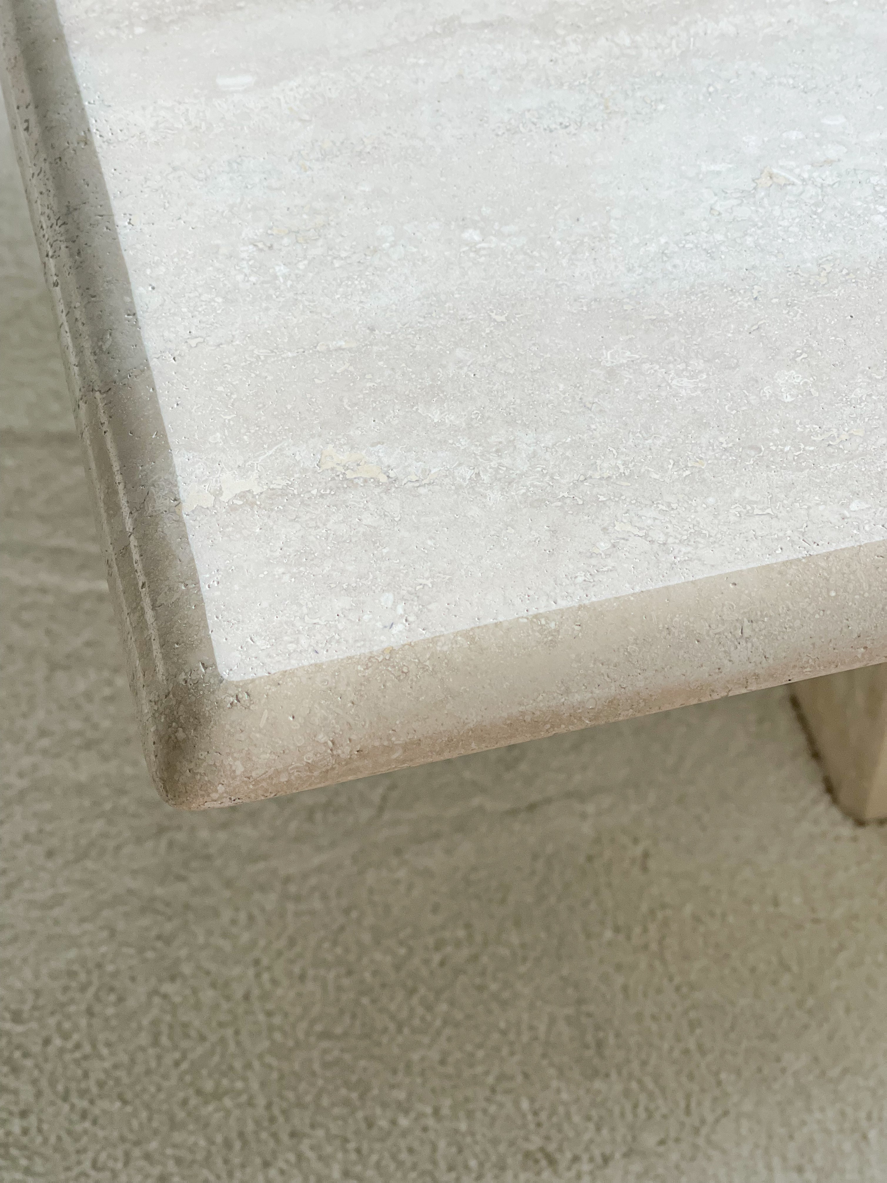 Light Travertine Rectangular Coffee Table– The 365 Studio