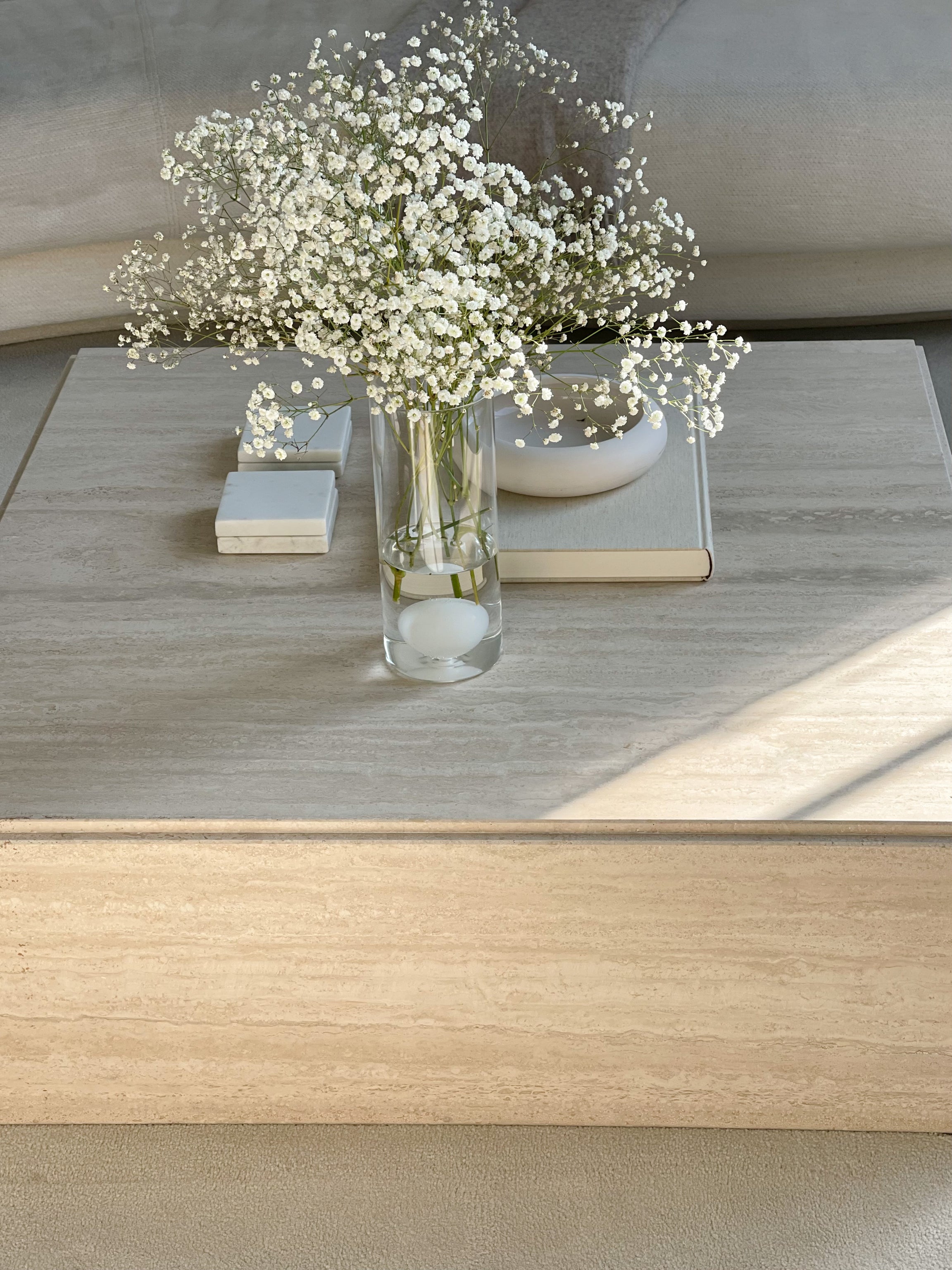 Travertino Classico Block Coffee Table– The 365 Studio