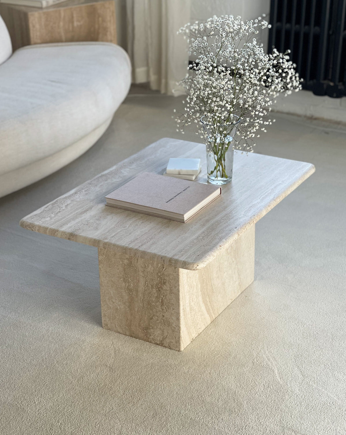Light Travertine Rectangular Coffee Table– The 365 Studio