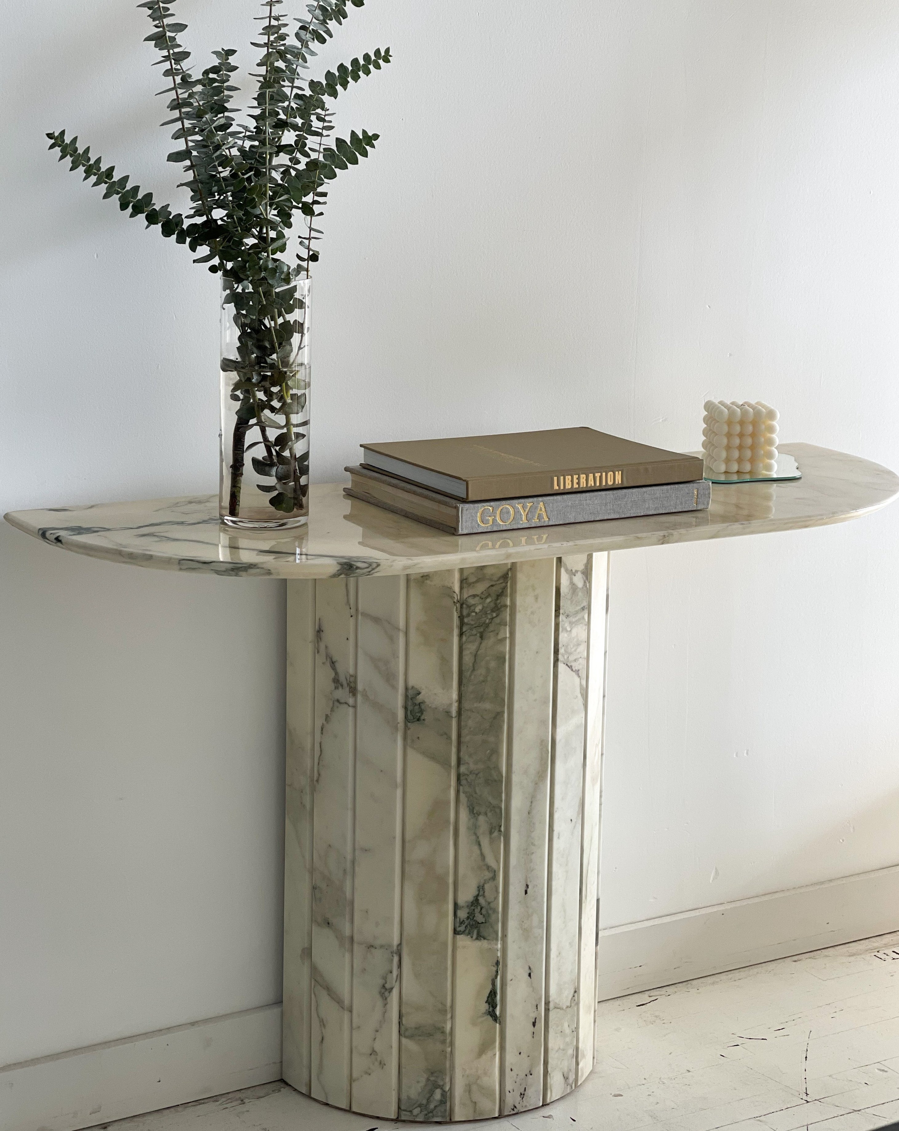 Calacatta Monet Marble Console Table– The 365 Studio